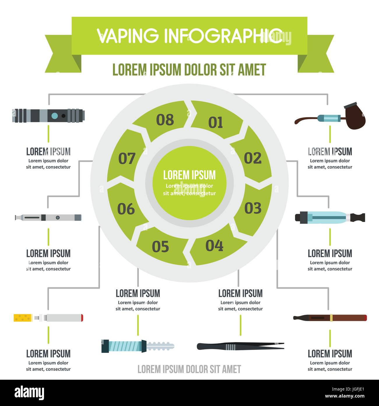 Vaping infographic concept, flat style Stock Vector Image & Art - Alamy