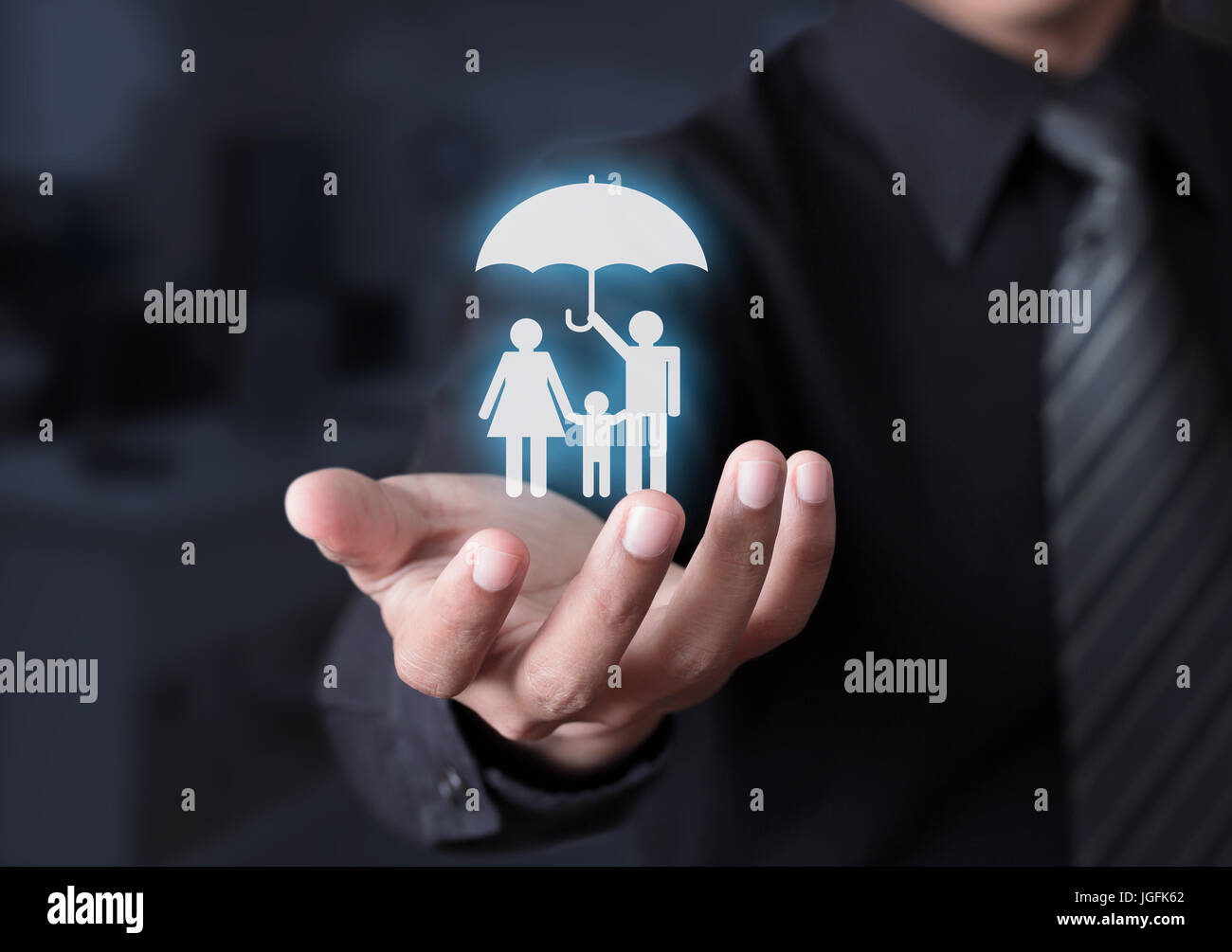 Family life insurance Stock Photo - Alamy