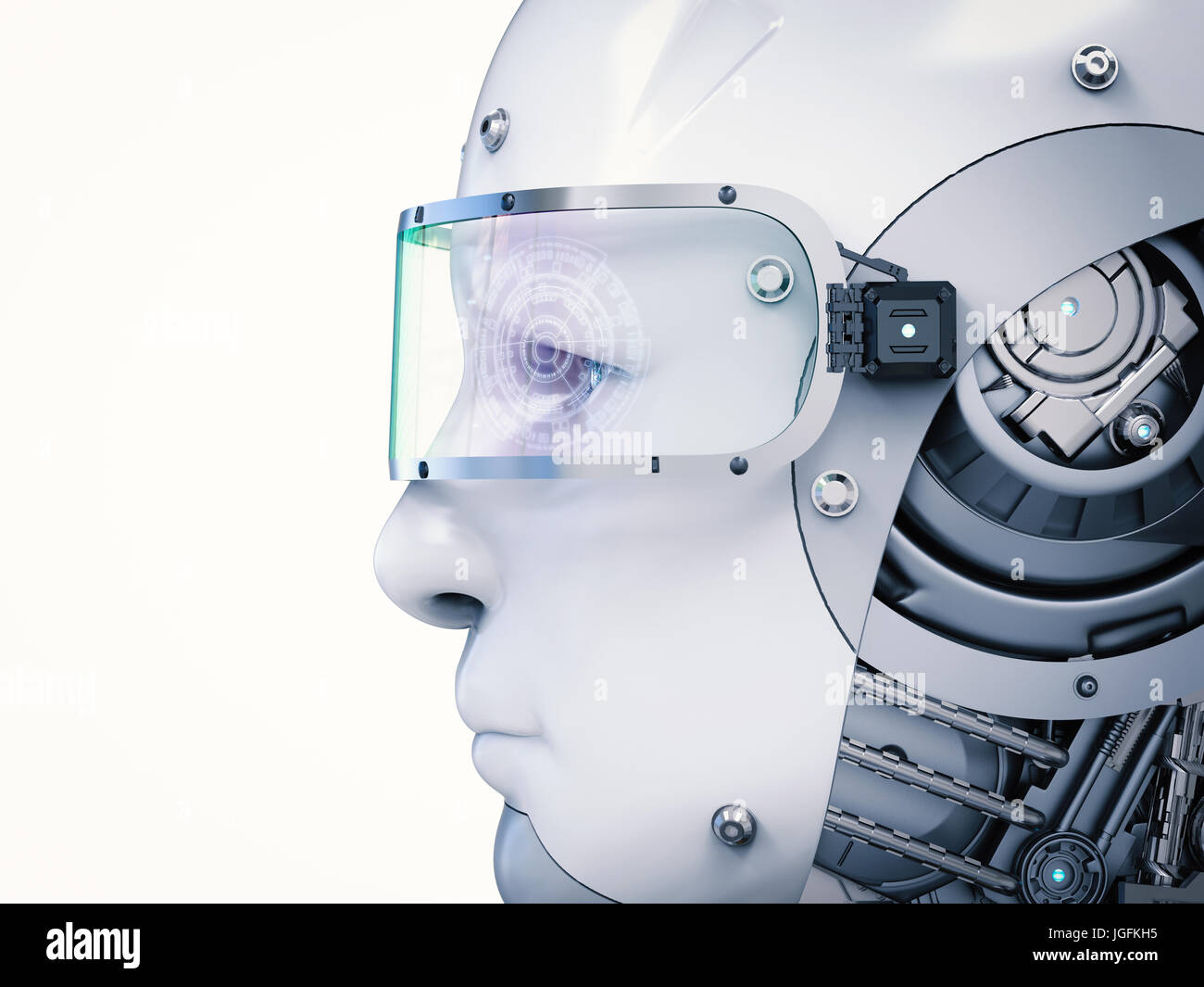 Cyborg face hi-res stock photography and images - Alamy