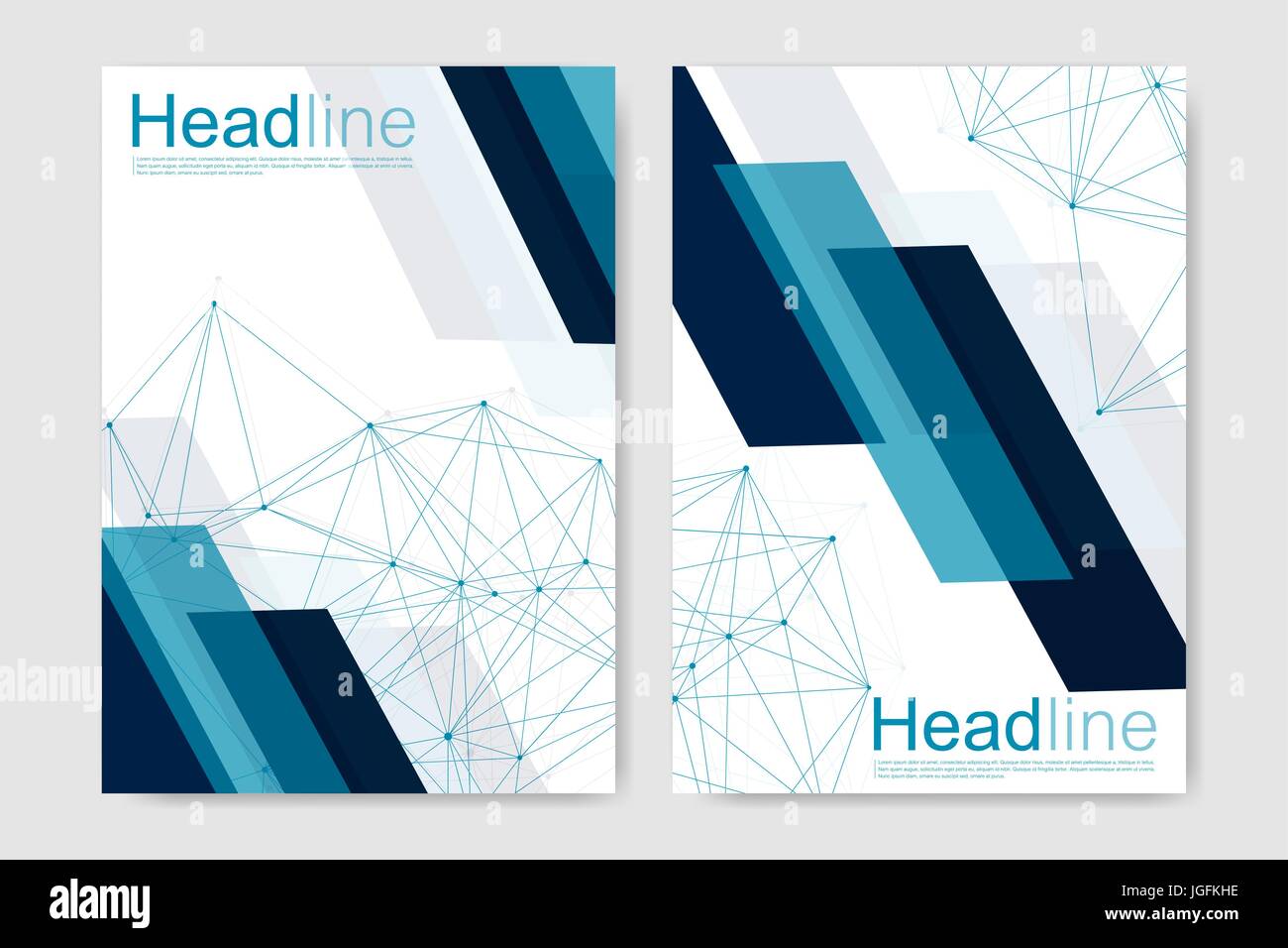 Scientific brochure design template. Vector flyer layout, Molecular ...