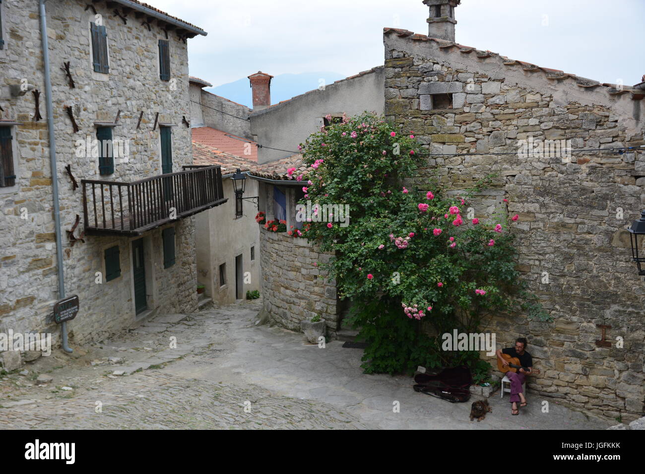Hum, Croatia - June 14, 2017 - Smallest city of the world, Hum in ...
