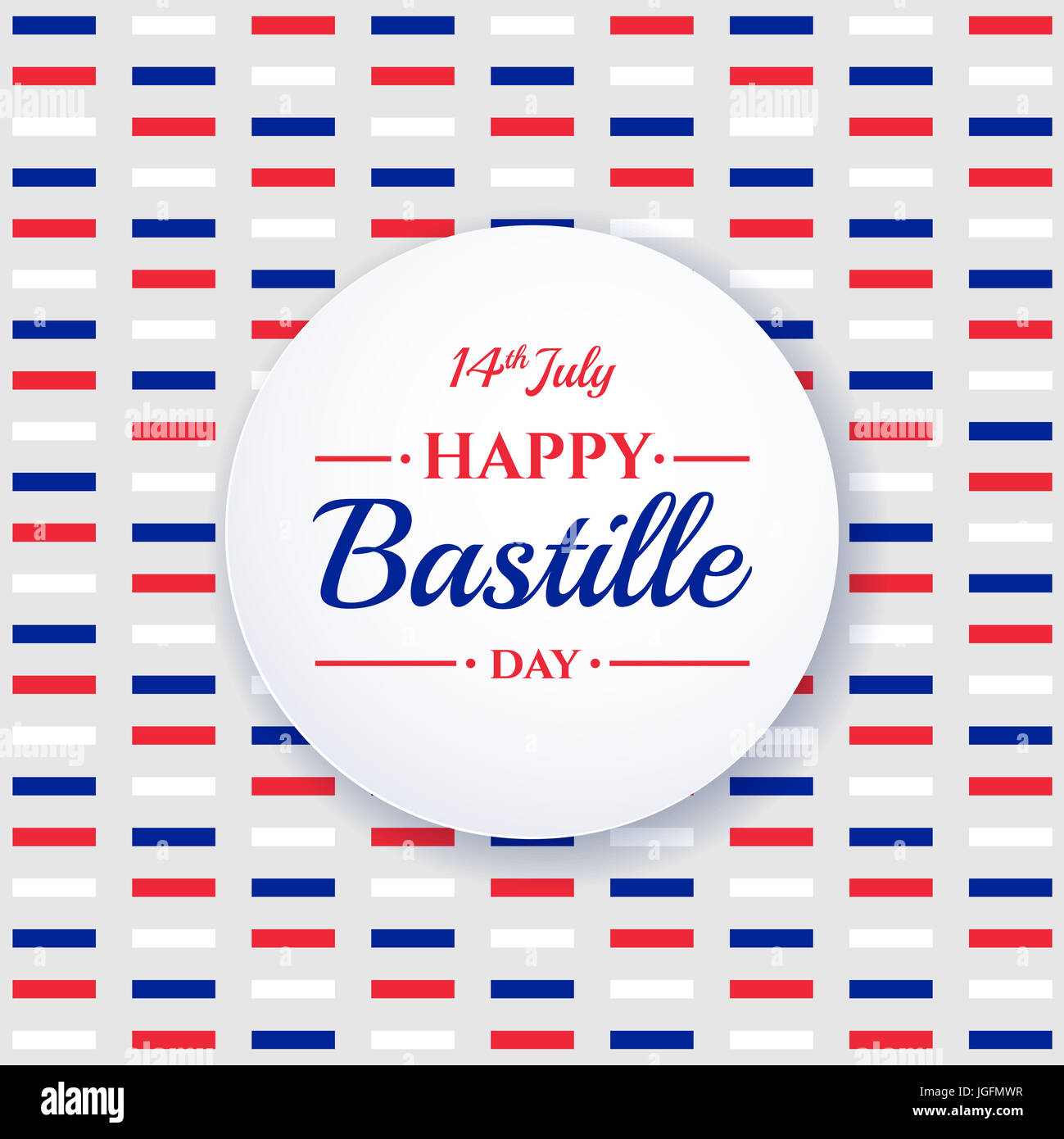 Happy Bastille day, 14th July. French national holiday, design element ...