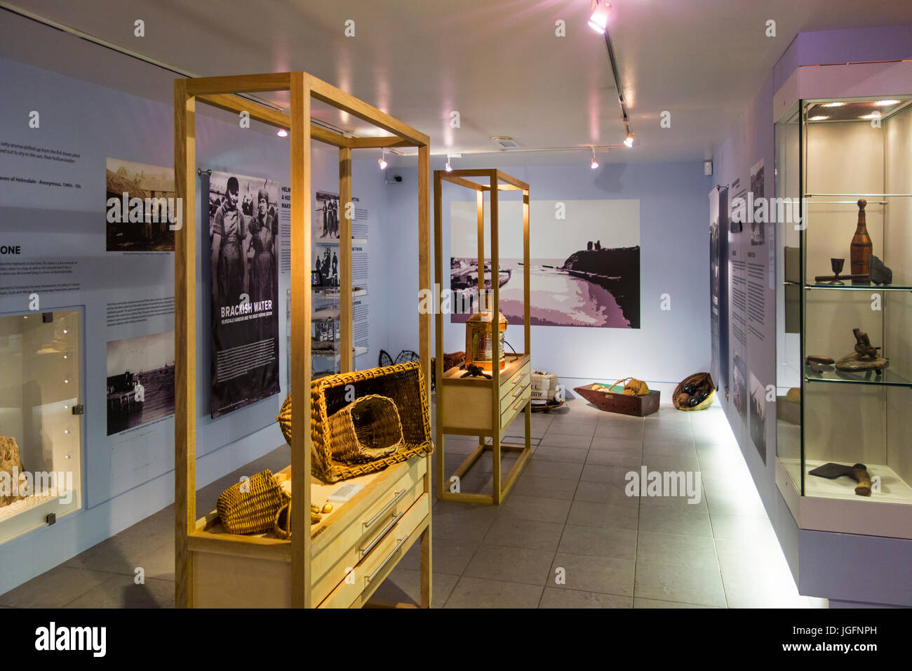 Interior of the Timespan Museum & Arts Centre at Helmsdale, Sutherland ...