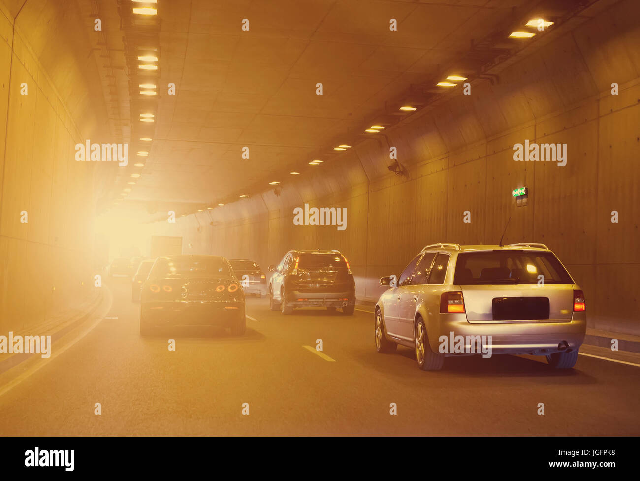 Cars driving through tunnel hi-res stock photography and images - Alamy
