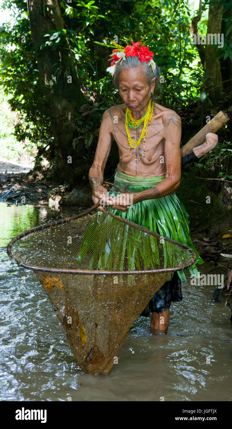 MENTAWAI PEOPLE, WEST SUMATRA, SIBERUT ISLAND, INDONESIA – 16 NOVEMBER ...
