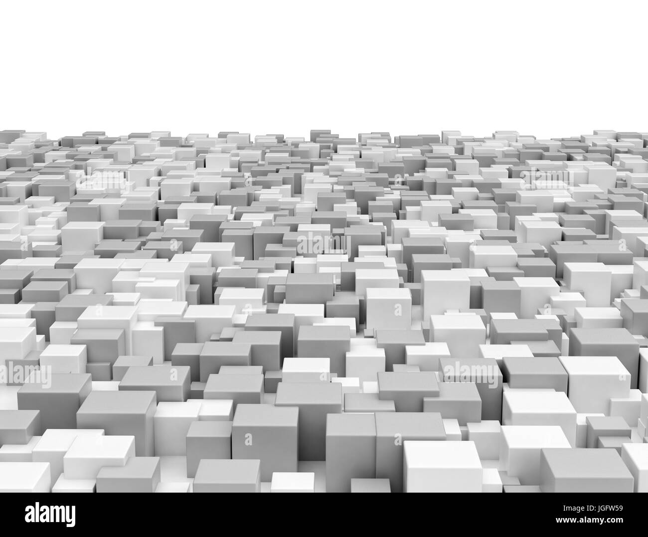 Abstract background banner cubes Black and White Stock Photos & Images ...