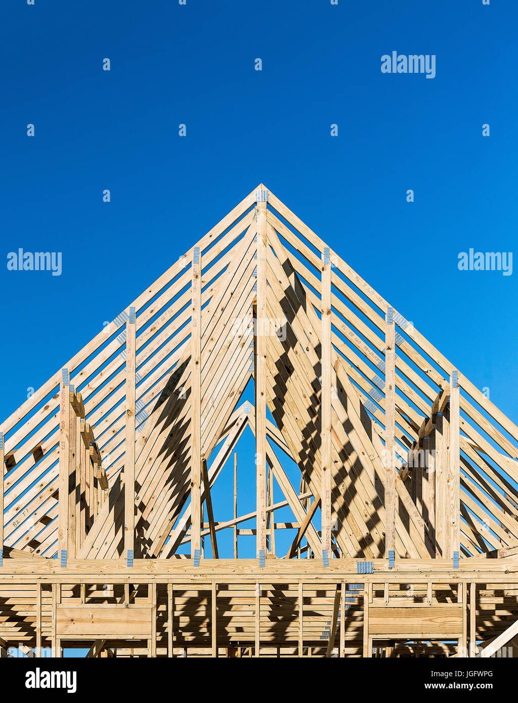 New construction house frame Stock Photo - Alamy