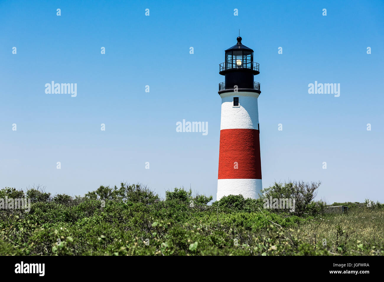 Sankaty Head Lighthouse in Siasconset, Nantucket, Massachusetts, USA ...