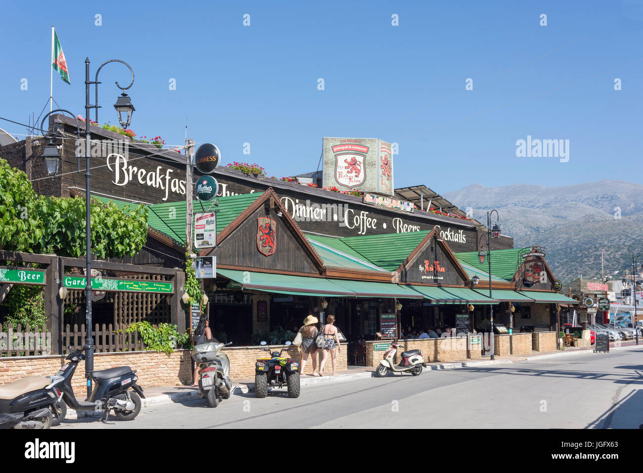 Malia crete tourists british hi-res stock photography and images - Alamy