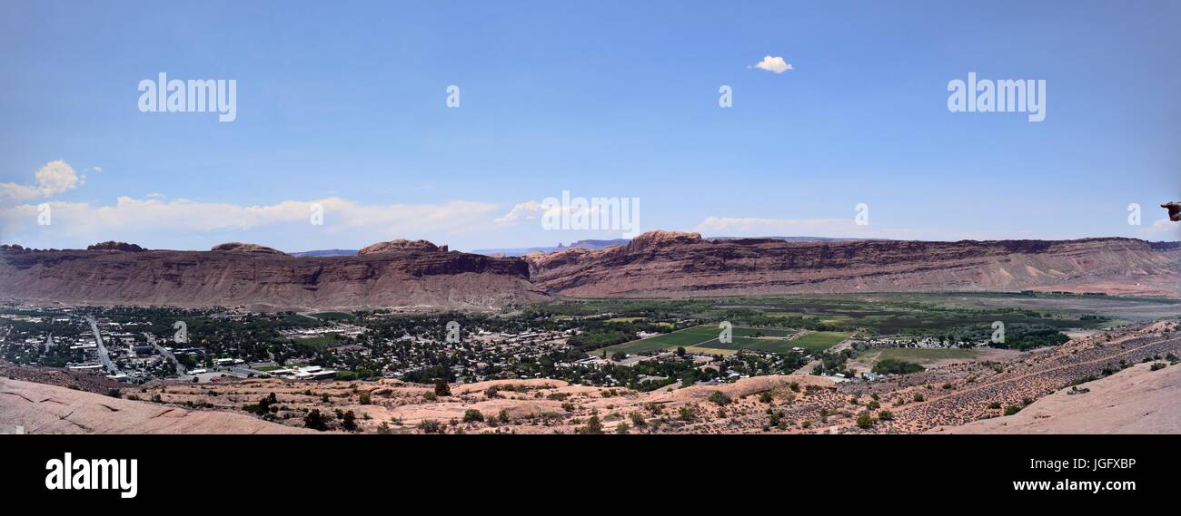 Panorama of Moab Utah Stock Photo - Alamy