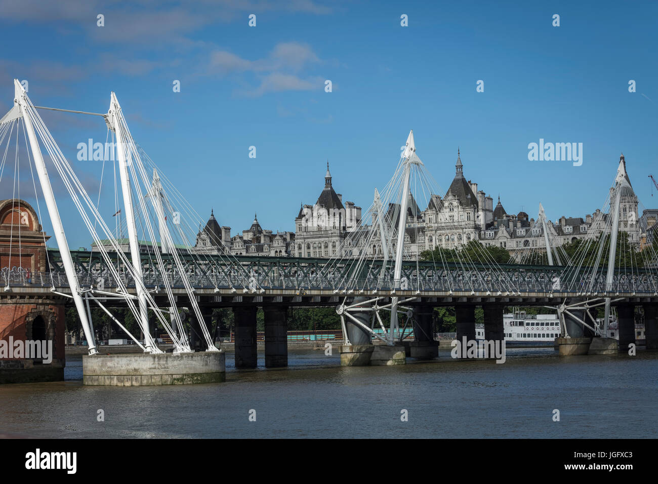 Waterloo and hungerford bridge hi-res stock photography and images - Alamy
