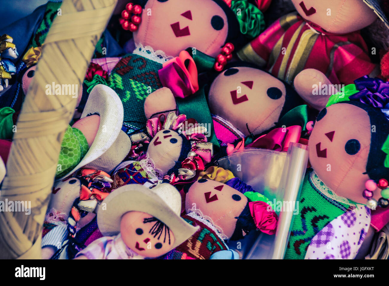 Photograph of some mexican traditional dolls Stock Photo - Alamy