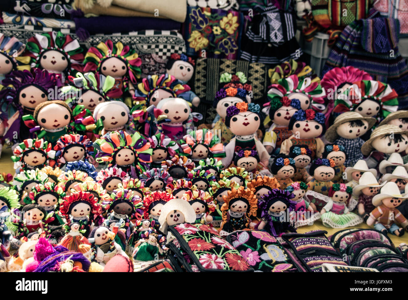 Photograph of some mexican traditional dolls Stock Photo - Alamy