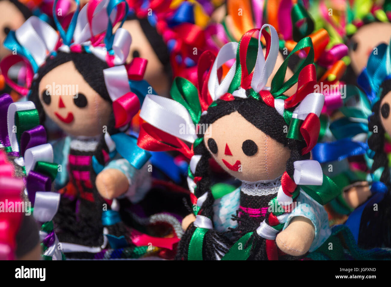 Photograph of some mexican traditional dolls Stock Photo - Alamy