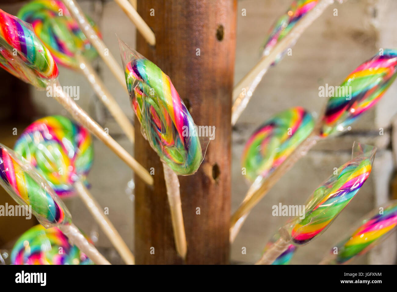 Photograph of some Mexican traditional lollipops Stock Photo - Alamy