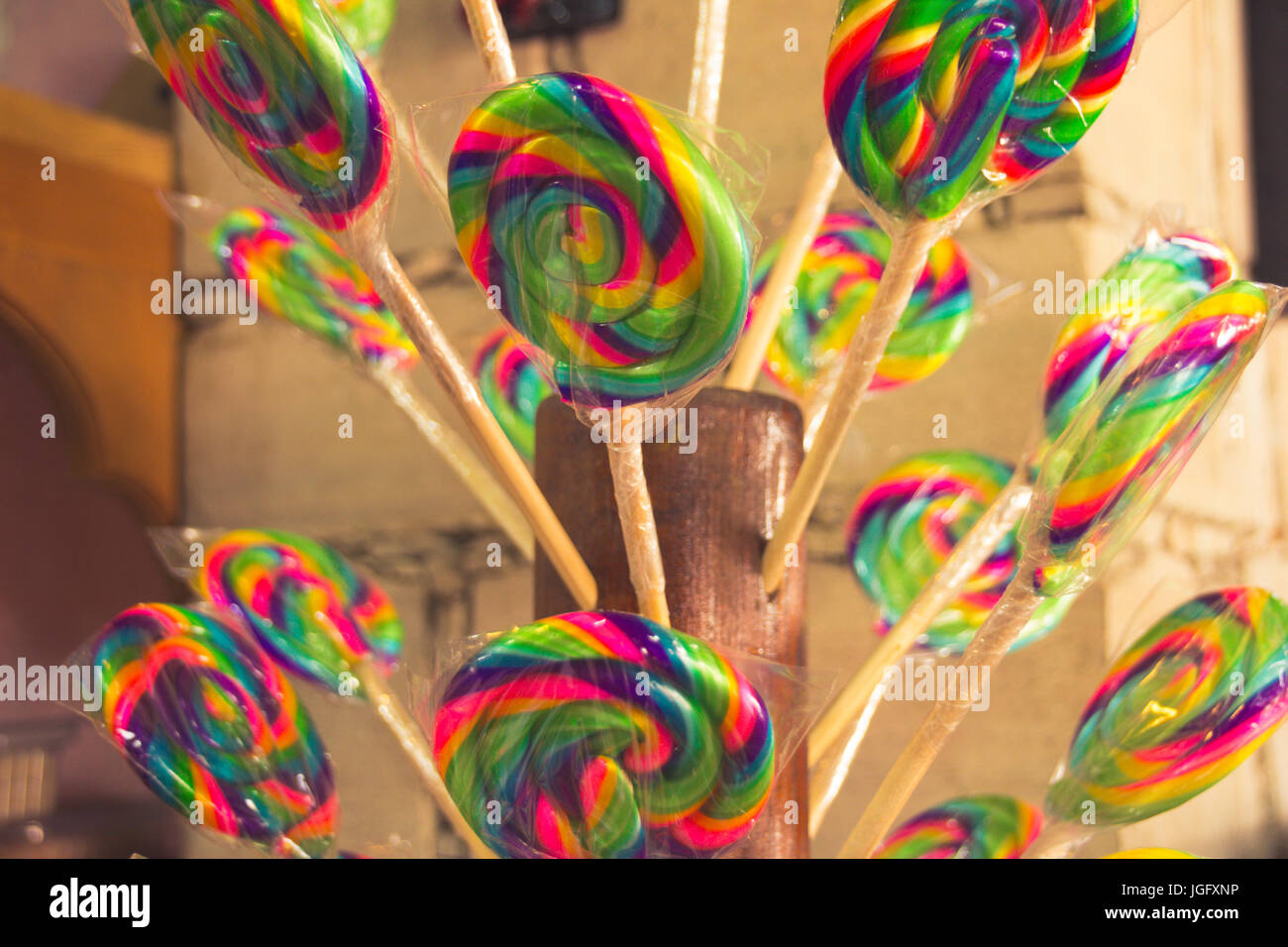 Photograph of some Mexican traditional lollipops Stock Photo - Alamy