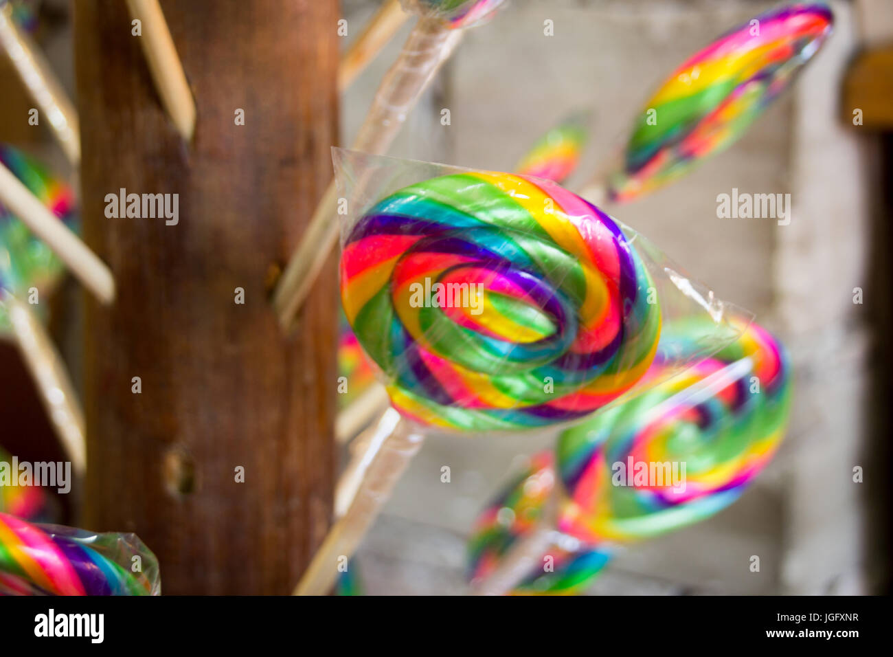 Photograph of some Mexican traditional lollipops Stock Photo - Alamy