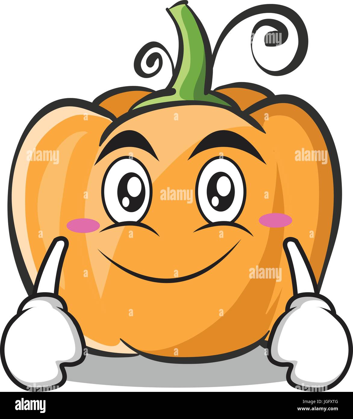 Smile face pumpkin character cartoon style Stock Vector Image & Art - Alamy