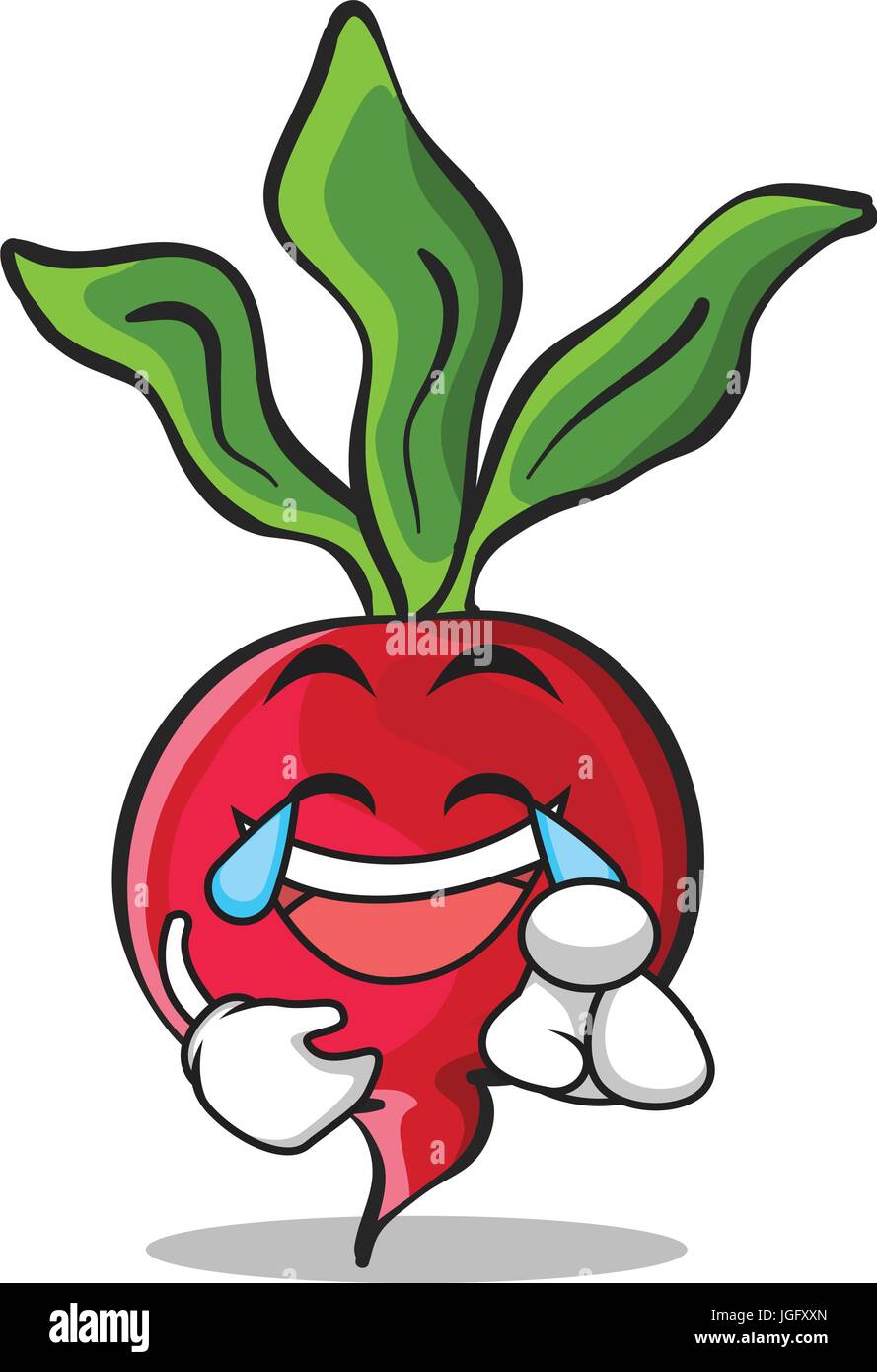 Radish vegetable happy cartoon Stock Vector Images - Alamy
