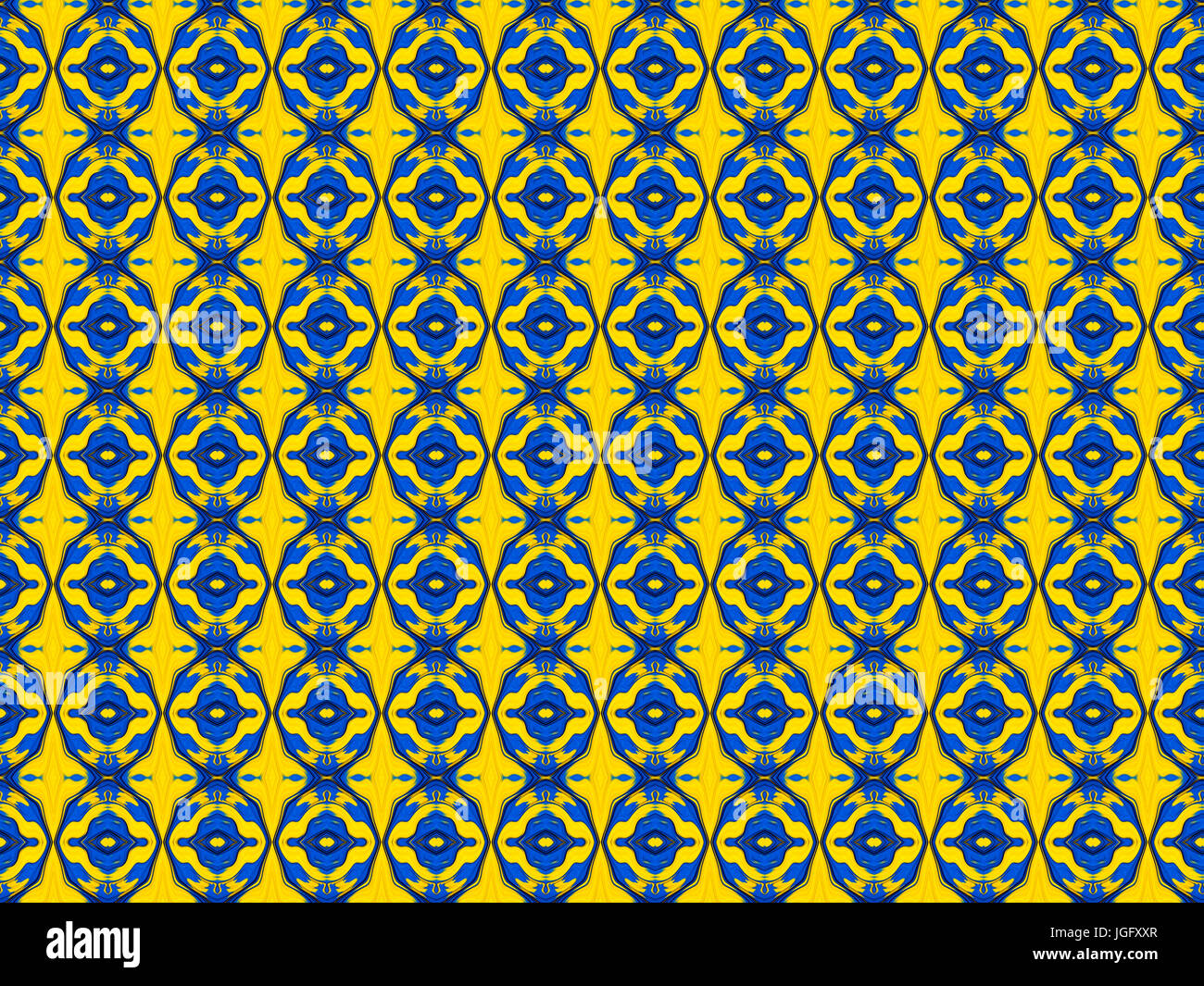 Blue and Yellow odd shapes background pattern Stock Photo - Alamy