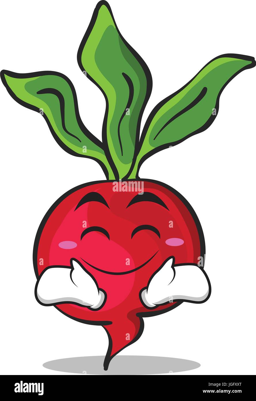 Happy face radish character cartoon collection Stock Vector Image & Art ...