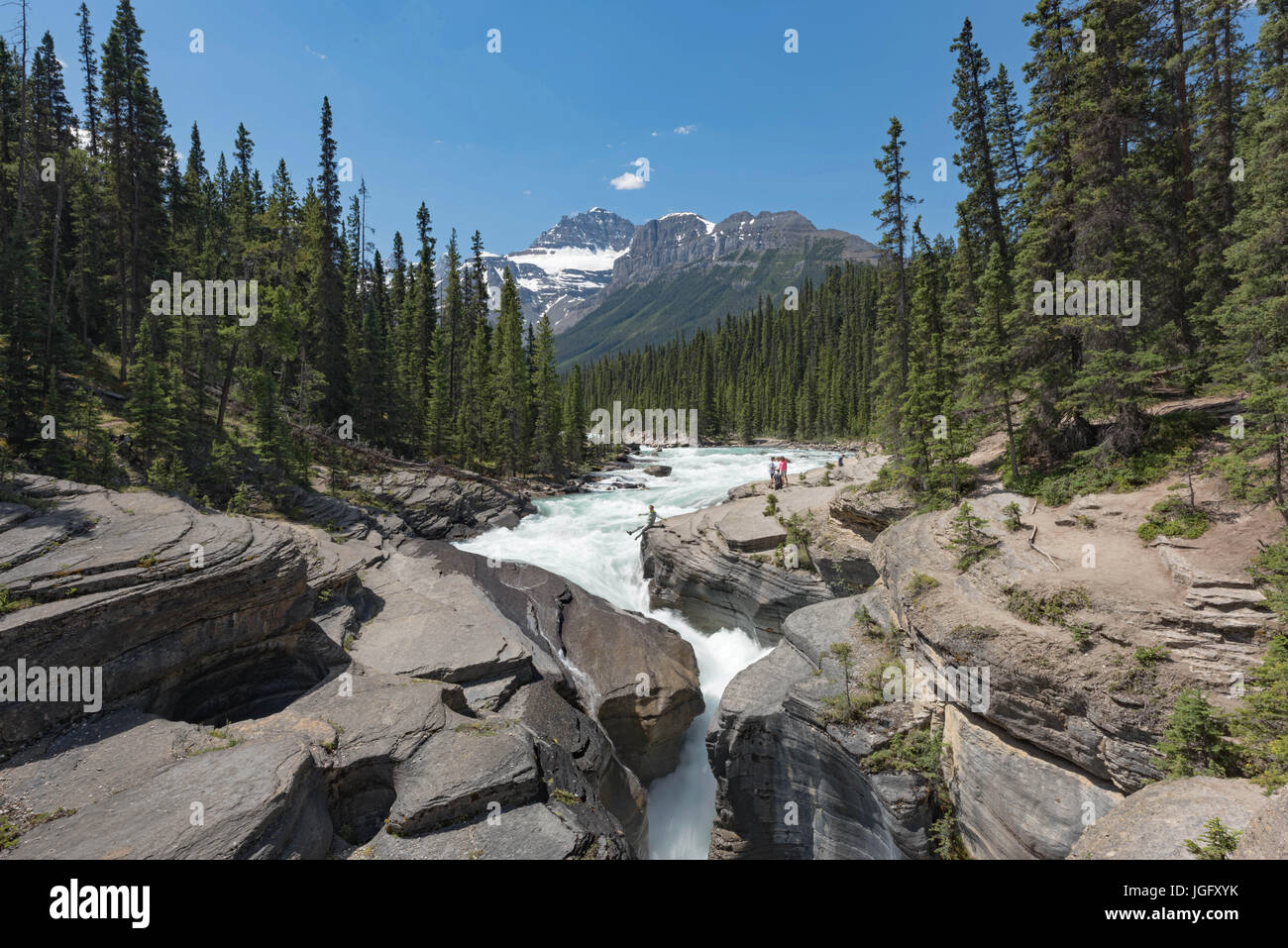 Mistaya canyon banff national park hi-res stock photography and images ...
