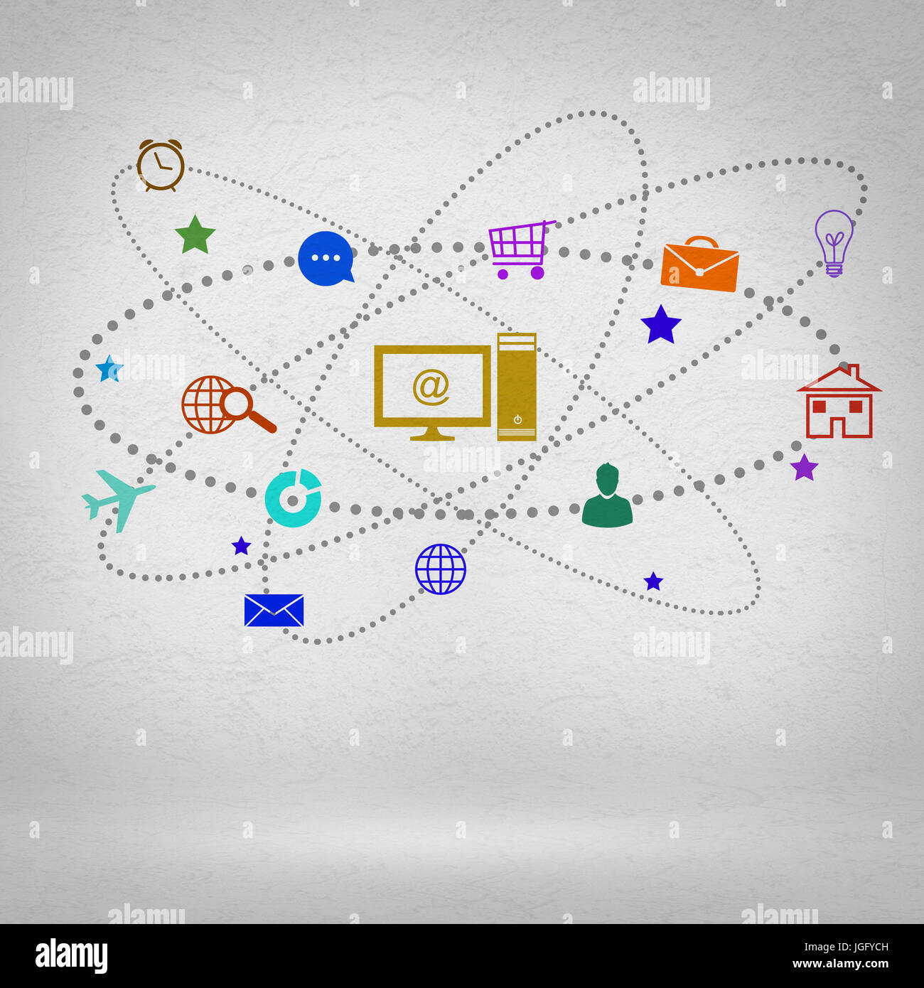 User interface, concept of computer network Stock Photo - Alamy