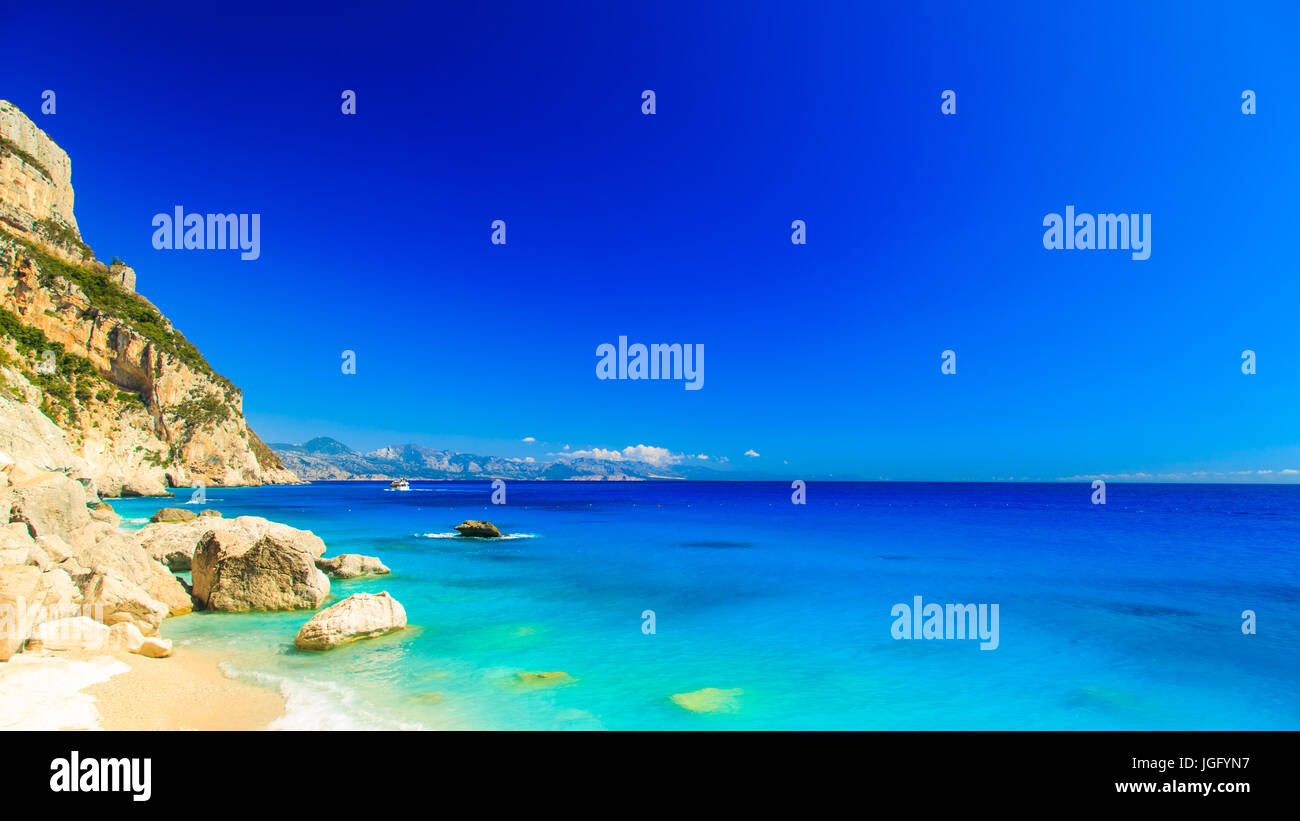 The beautiful bay in the Gulf of Orosei, Sardinia Stock Photo - Alamy