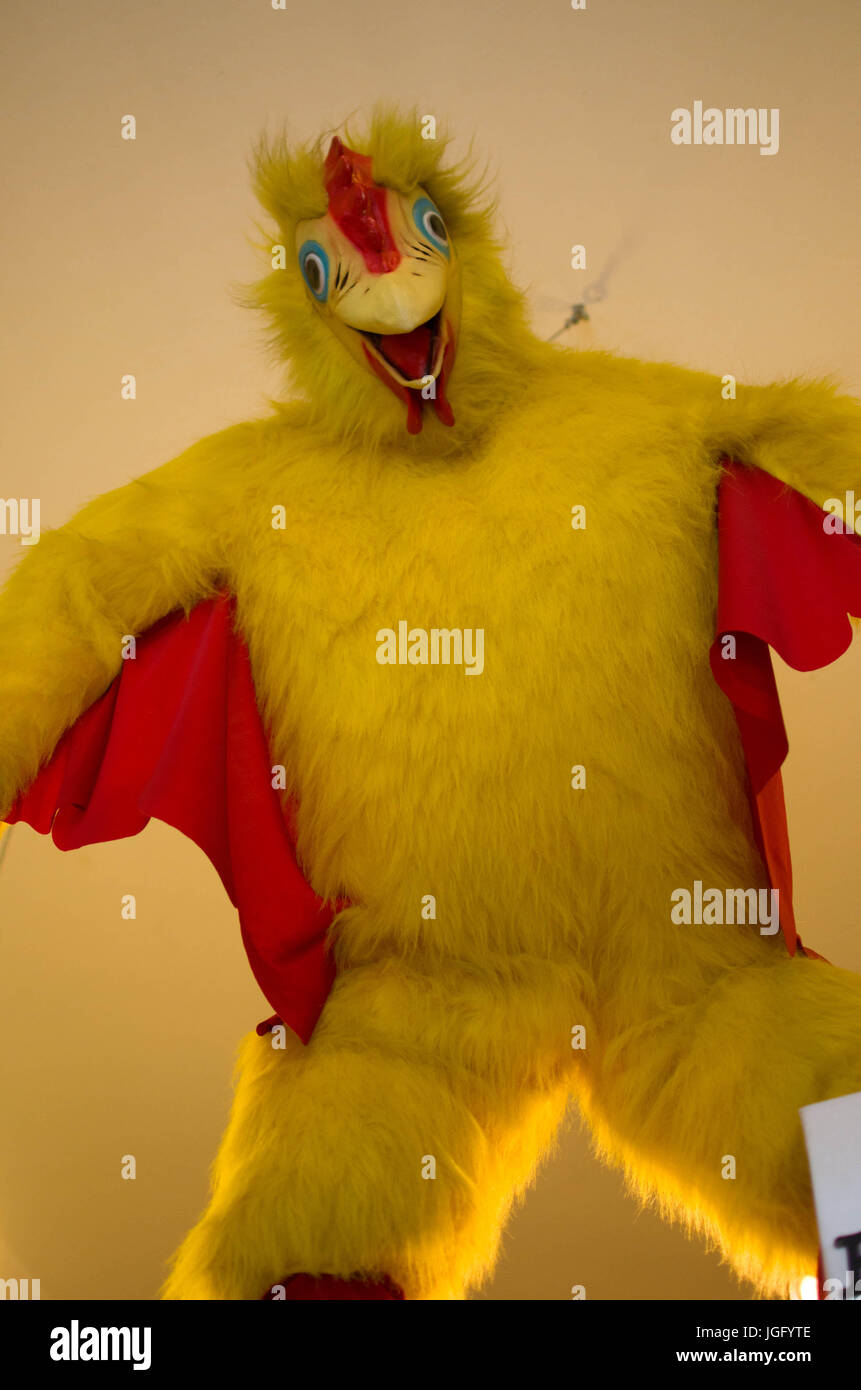 Mannequin in a giant chicken suit Stock Photo - Alamy