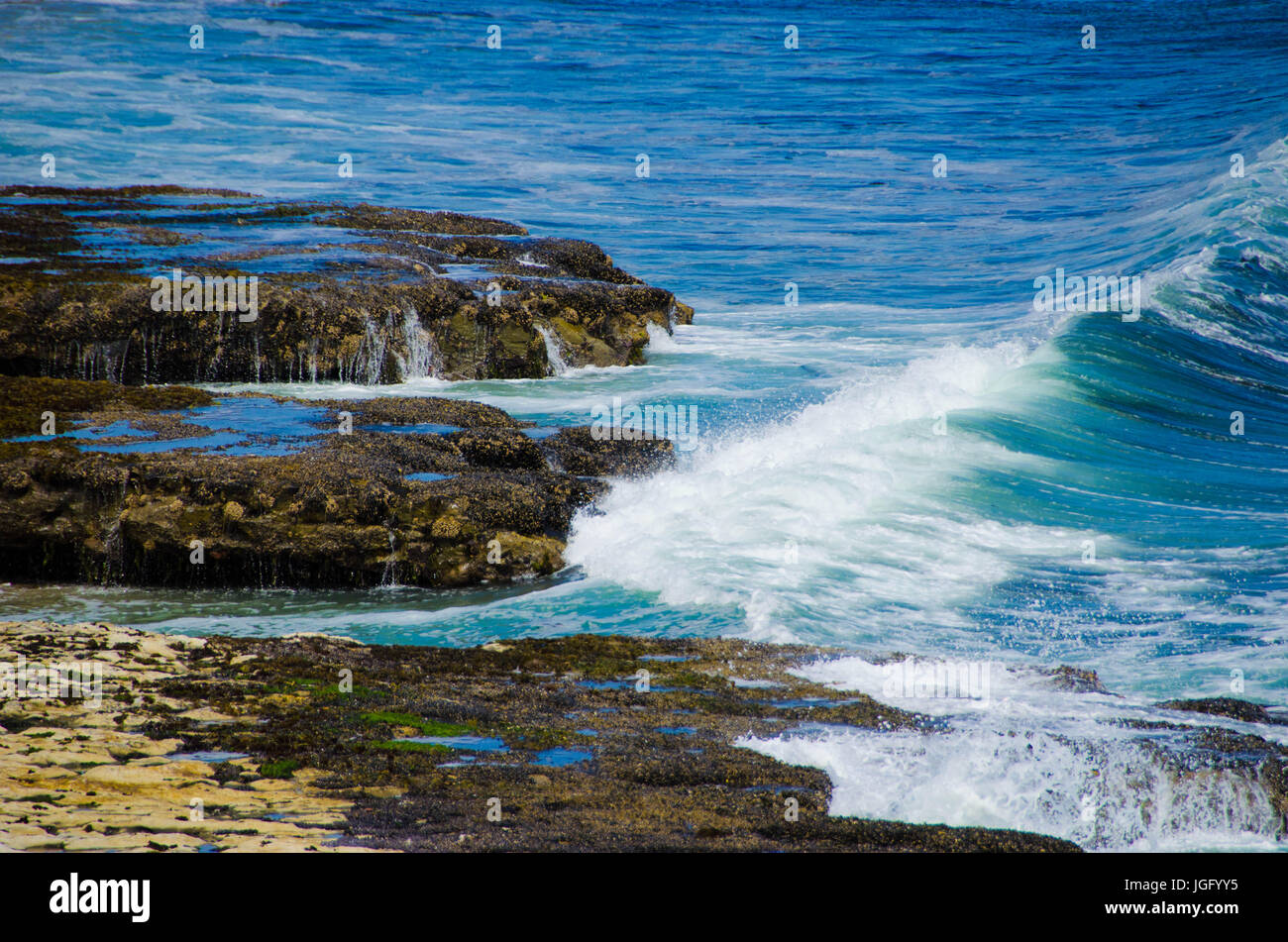 Cliffside of Santa Cruz, CA Stock Photo - Alamy