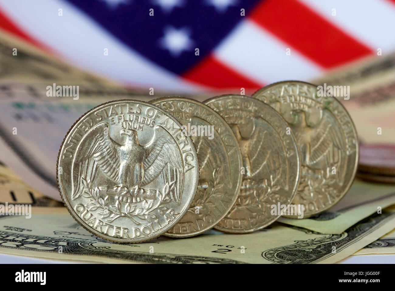 Us coins and notes hi-res stock photography and images - Alamy