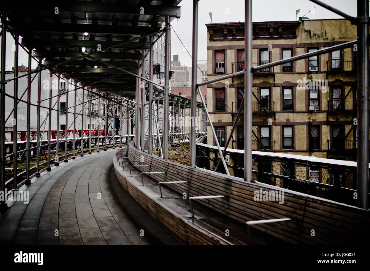 Construction of the high line in New York City Stock Photo - Alamy