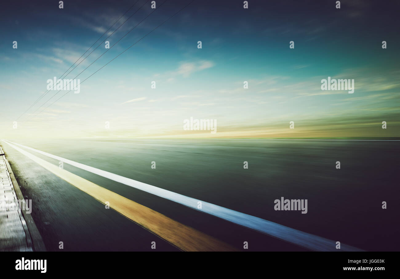 Motion blurred racetrack,warm mood Stock Photo - Alamy