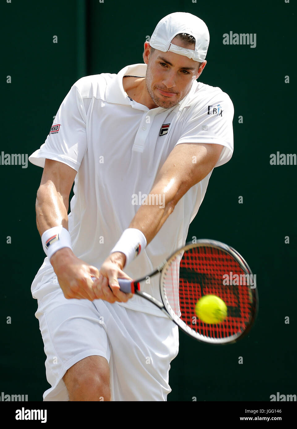 John isner backhand hi-res stock photography and images - Alamy