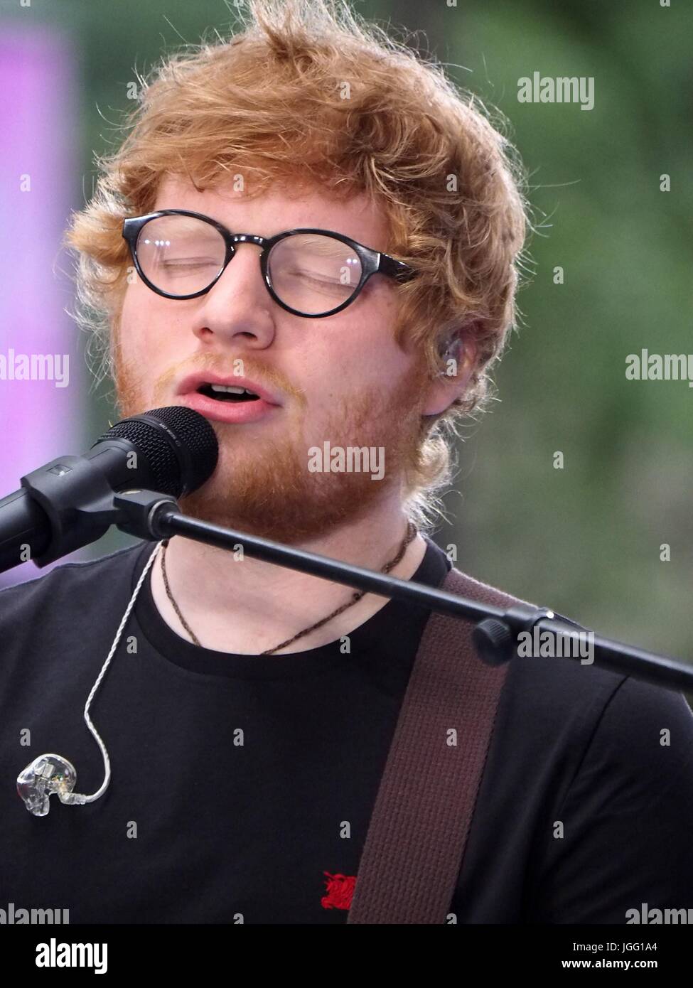 New York, NY, USA. 6th July, 2017. Ed Sheeran on stage for NBC Today ...