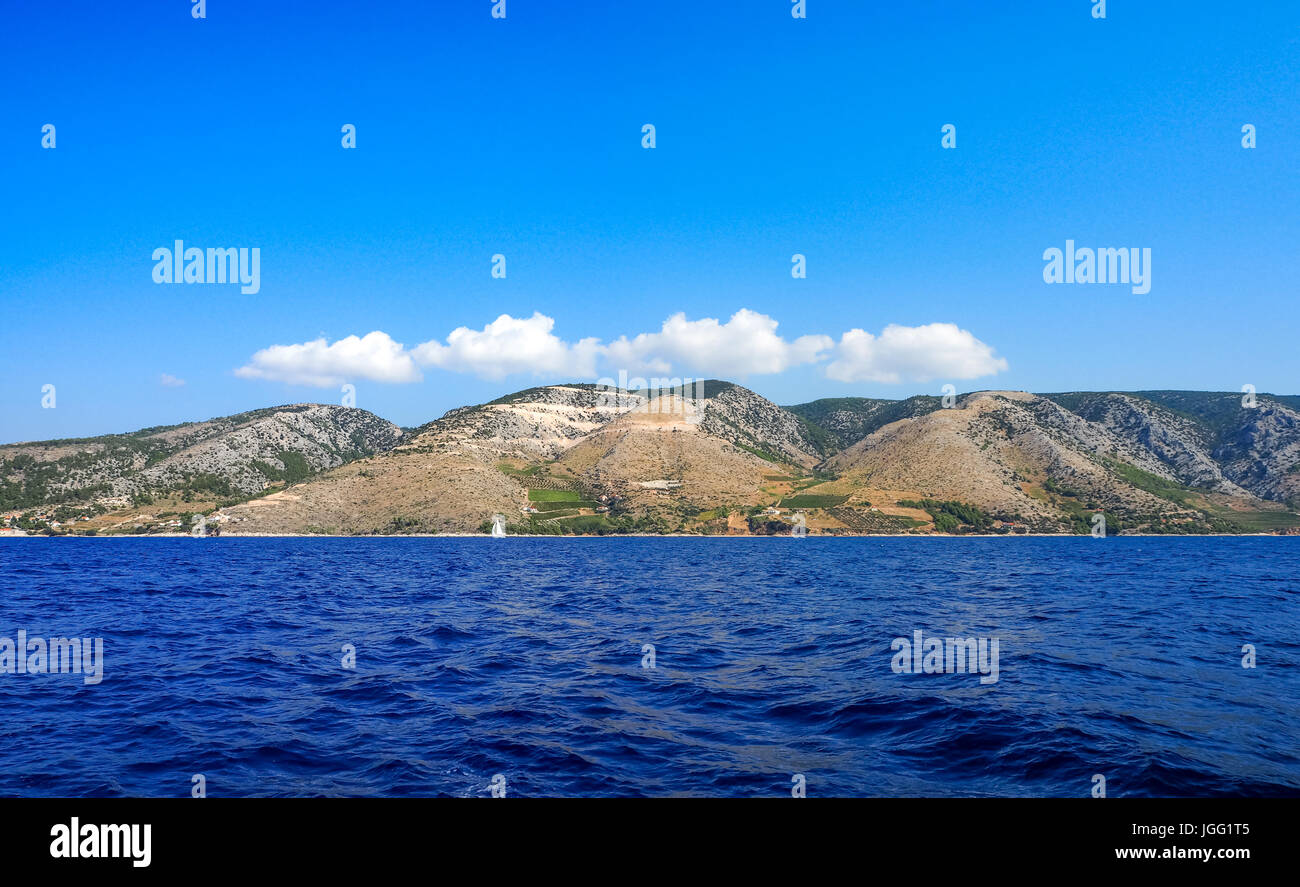 Croatian Island Landscape Stock Photo - Alamy