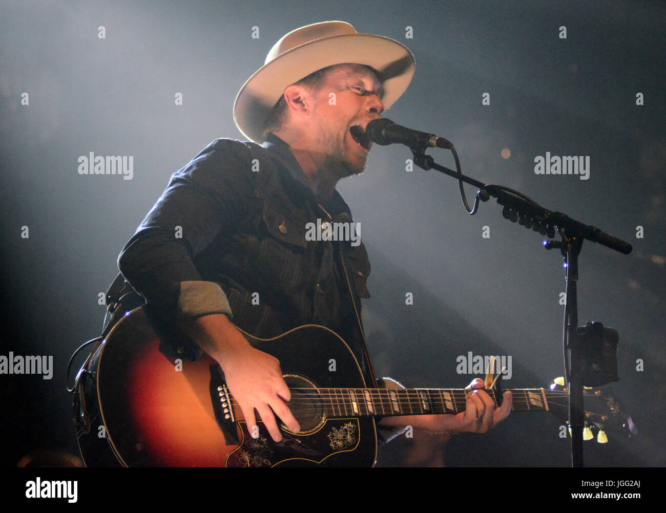 Milwaukee, Wisconsin, USA. 5th July, 2017. Lead singer Bear Rinehart of ...
