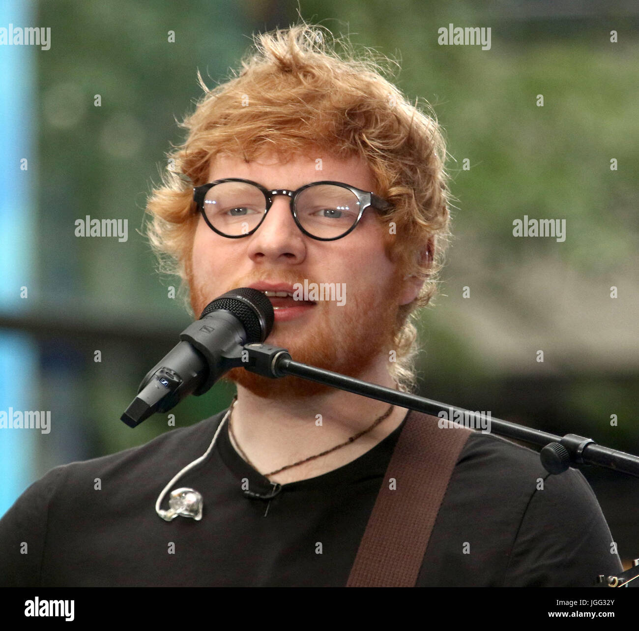 New York, USA. 6th July, 2017. Singer ED SHEERAN performs on the 'Today ...