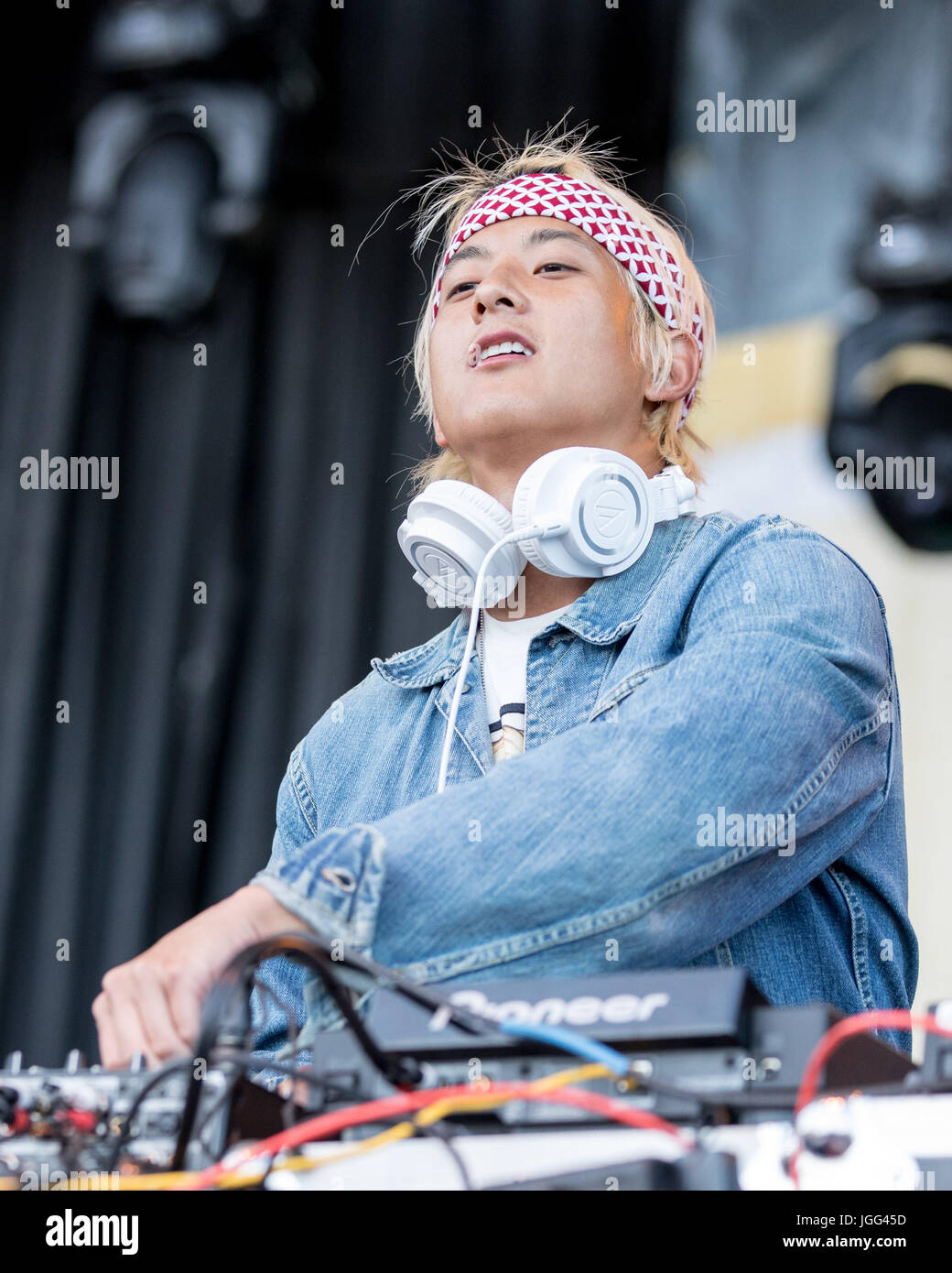 Milwaukee, Wisconsin, USA. 4th July, 2017. ELEPHANTE (TIM WU) performs ...