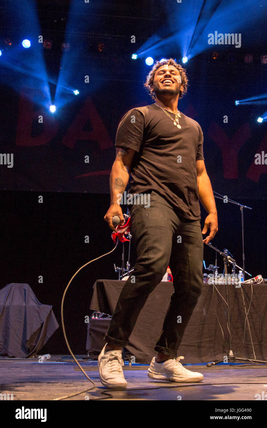 Milwaukee, Wisconsin, USA. 4th July, 2017. Rapper JOEY PURP (JOEY DAVIS ...
