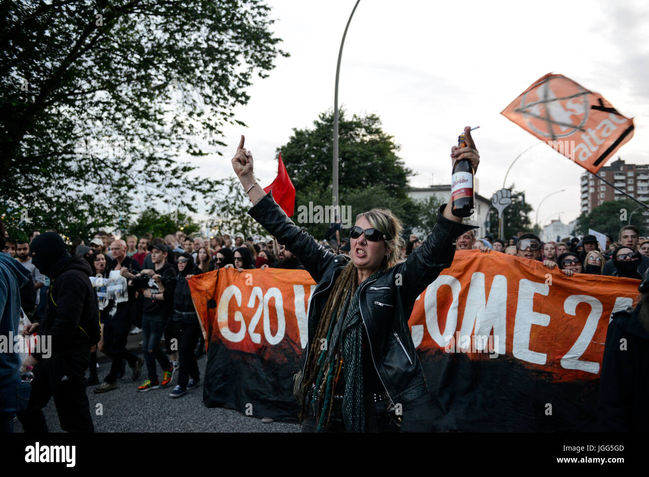 Black woman protester hi-res stock photography and images - Alamy