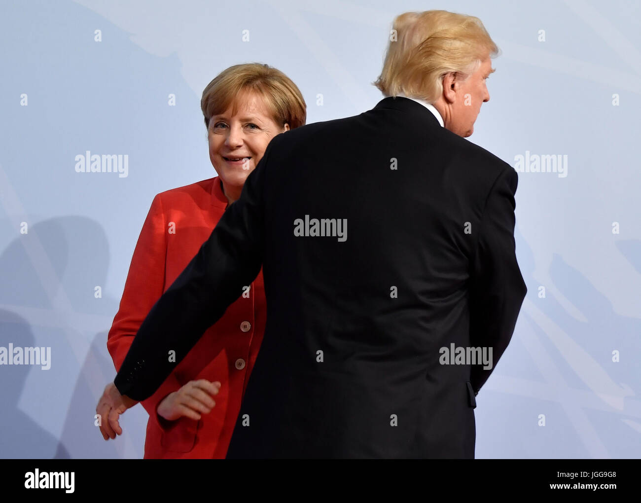 Hamburg, Germany. 7th July, 2017. German chancellor Angela Merkel ...