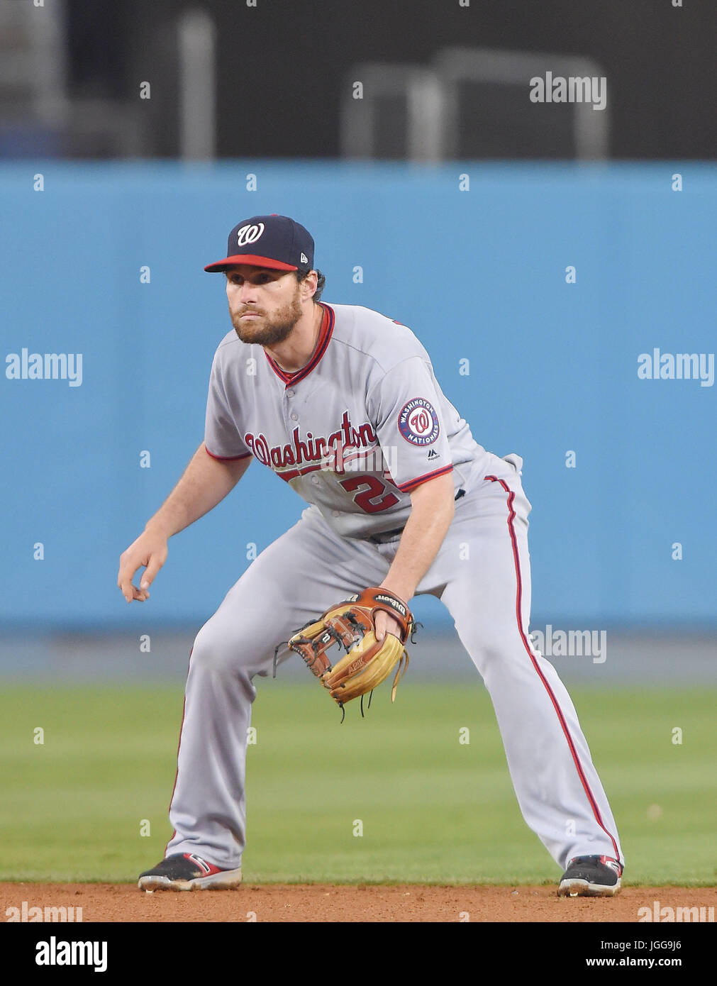 Los Angeles, California, USA. 5th June, 2017. Daniel Murphy (Nationals ...