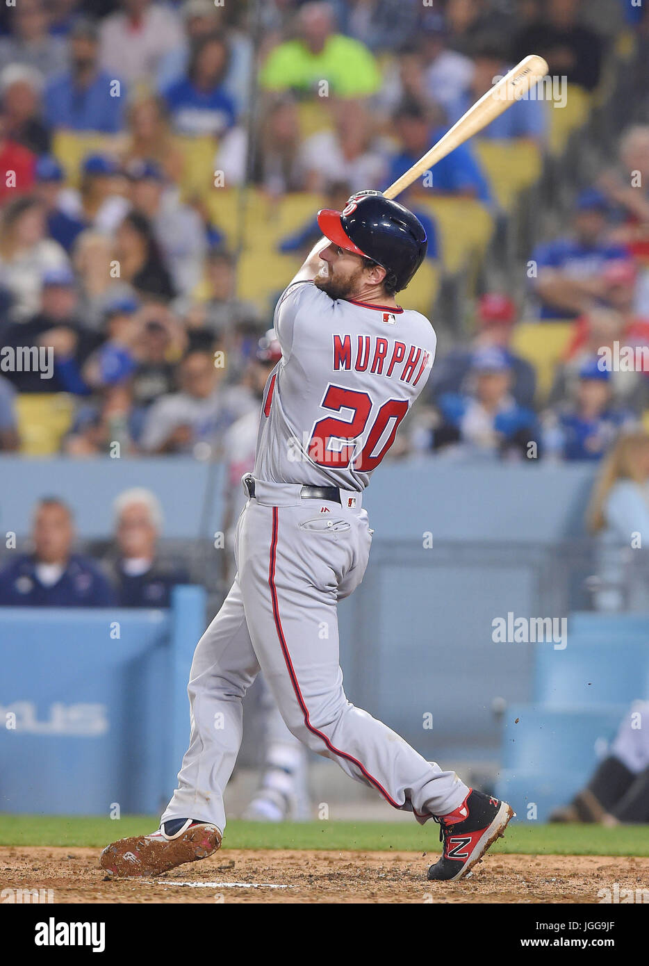 Los Angeles, California, USA. 5th June, 2017. Daniel Murphy (Nationals ...