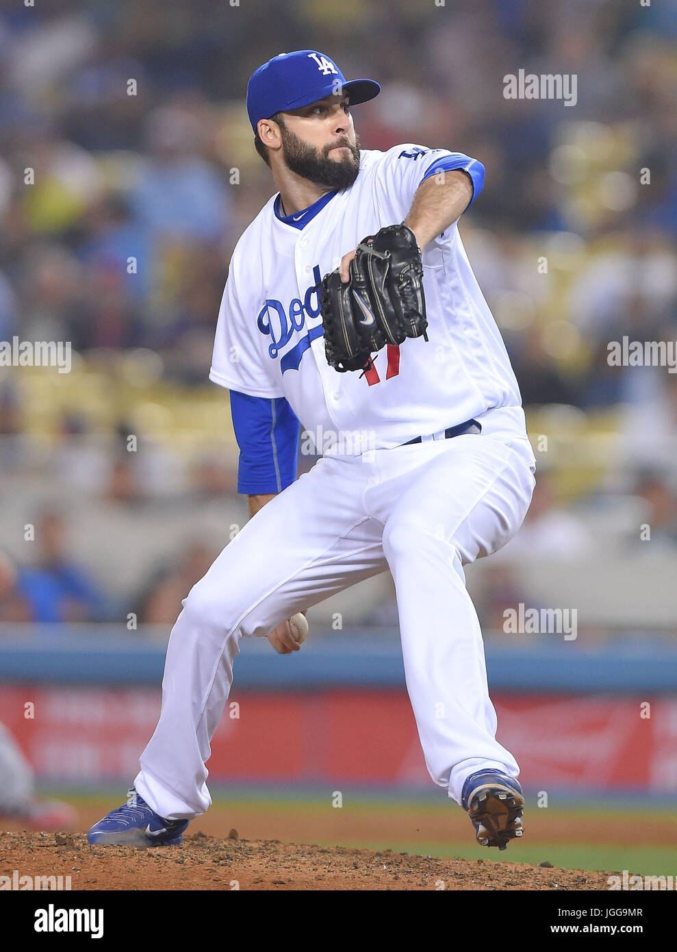 Los Angeles, California, USA. 5th June, 2017. Brandon Morrow (Dodgers ...