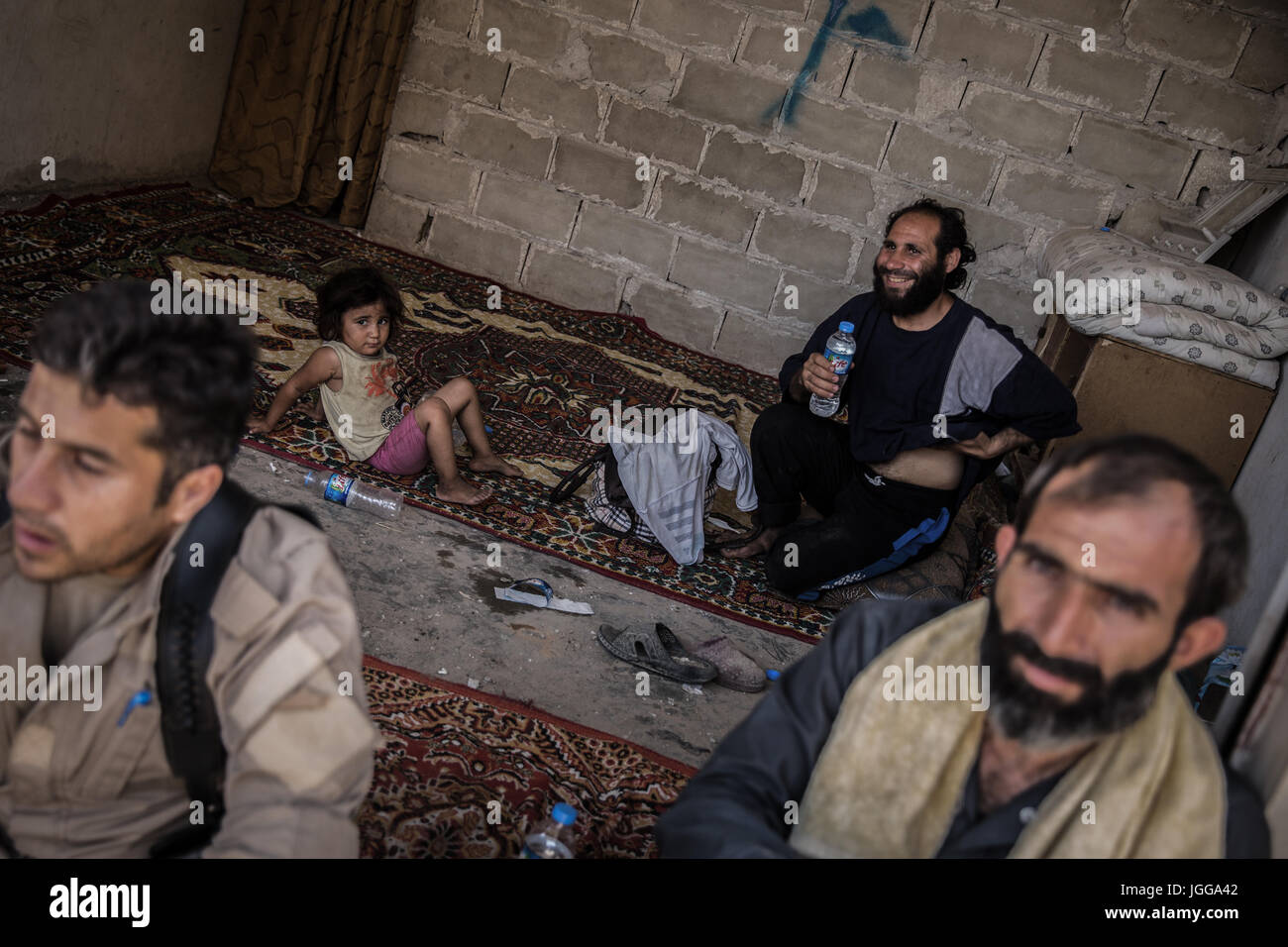 Syrians who were liberated by Syrian Democratic Forces (SDF) from the ...