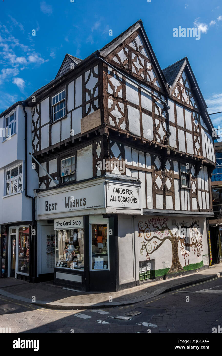 LEOMINSTER, UNITED KINGDOM - JULY 7: The classic architecture of this ...