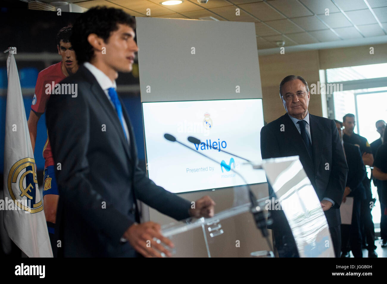 The soccer playerJesus Vallejo of Real Madrid in Madrid on Friday 7th ...