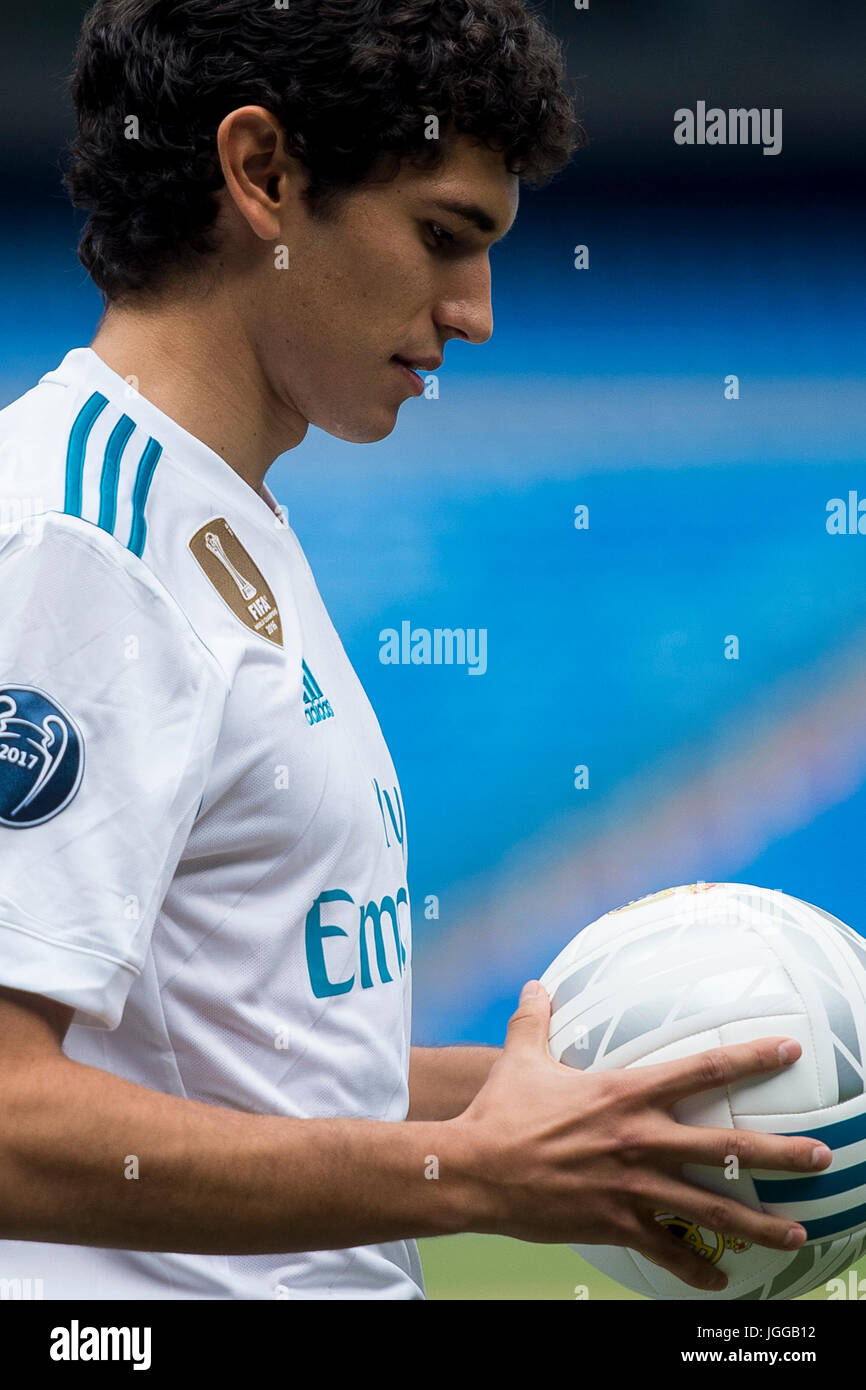The soccer playerJesus Vallejo of Real Madrid in Madrid on Friday 7th ...