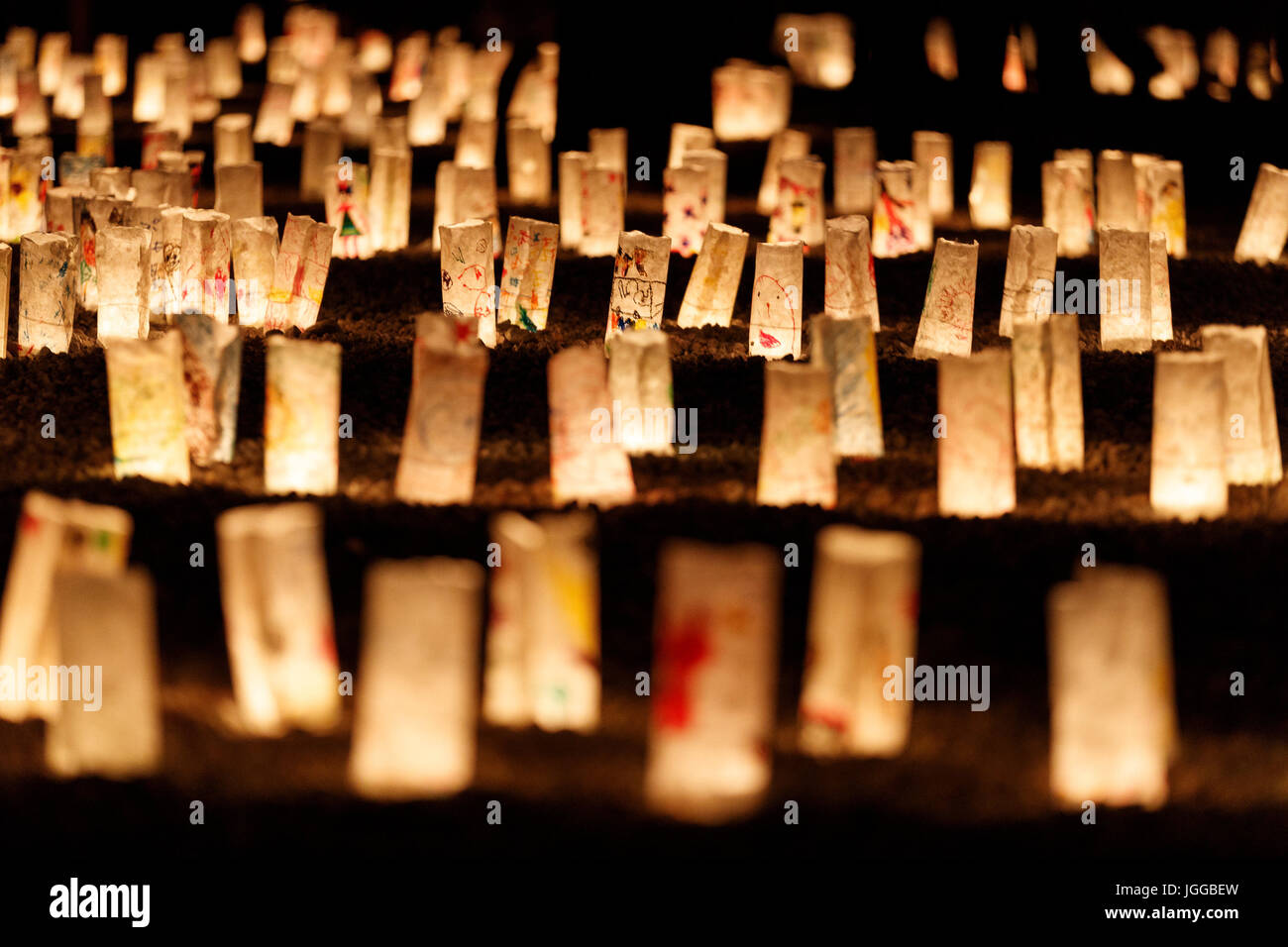 Tokyo, Japan. 7th Jul, 2017. Lanterns on display during the Tanabata ...